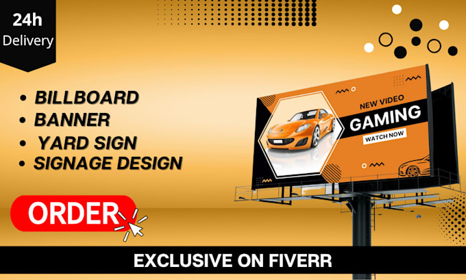 Design eye catching billboards yard signs banners and signboards by ...