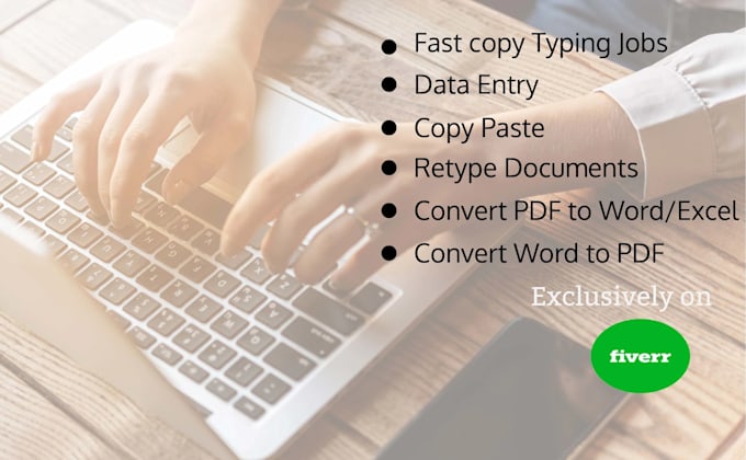 Do accurate extra fast typing job of 100 pages within 24 hours, your ...