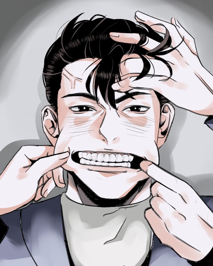 Draw your character nsfw and sfw in manhwa style by Halo_miki | Fiverr