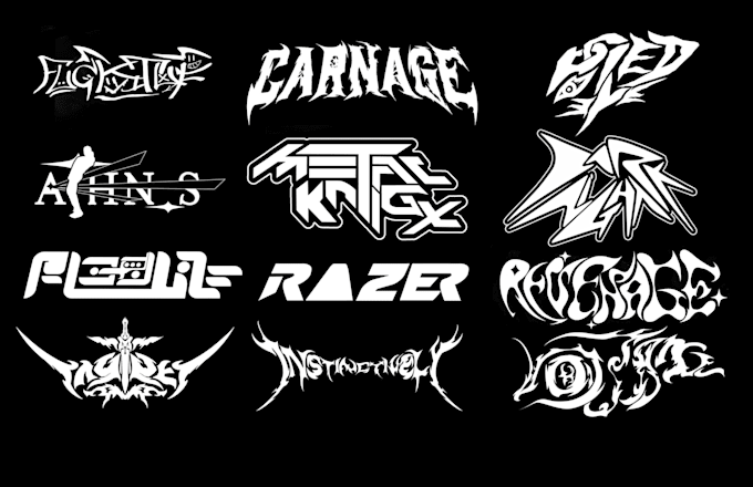 Create custom edgy logo, hand drawn, streetwear, y2k by Z4yxor | Fiverr