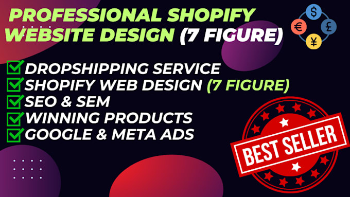 Create a 7 figure shopify dropshipping store by Deekshanya | Fiverr
