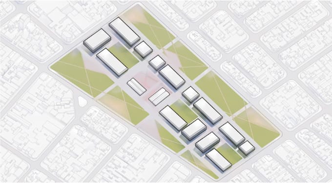 Masterplan render, site plan, urban planning, town plan by Gianquer ...