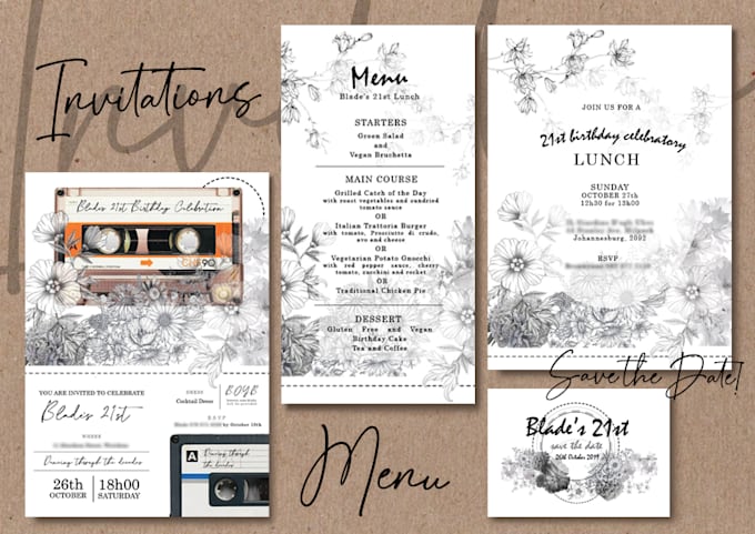 Design any invitation card for your celebration and event by ...