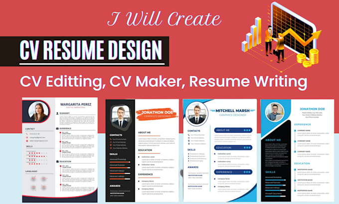 Be your professional cv maker design by Alikhanyousafxa | Fiverr