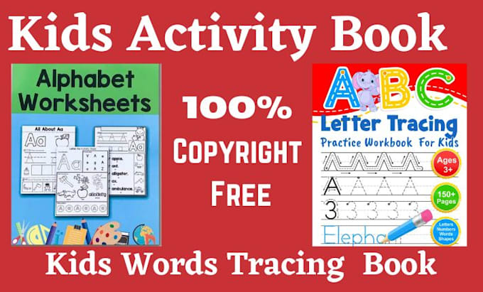 Create a custom activity book, kids activity book, pages and kids ...