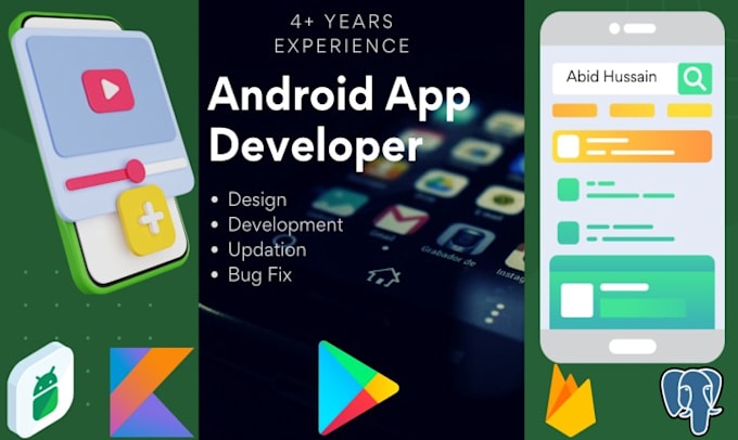Develop modern android application using java and kotlin by Abidhussain351 | Fiverr