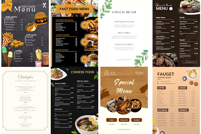 Design attractive food posters by Anishaktar | Fiverr