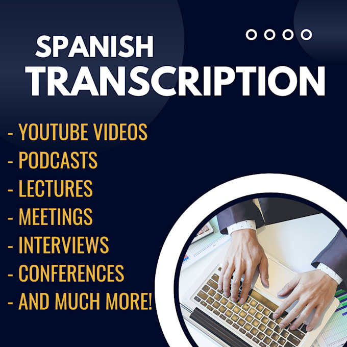 Transcribe your spanish audio into a pdf text by Danahermon | Fiverr