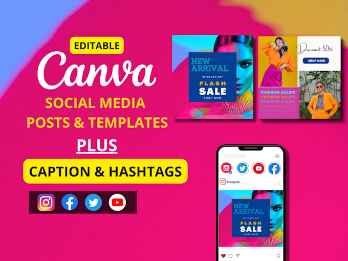 Create editable social media post design for your platforms using canva ...