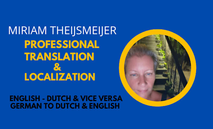 Translate from dutch to english and vice versa by Myrthe1207 | Fiverr