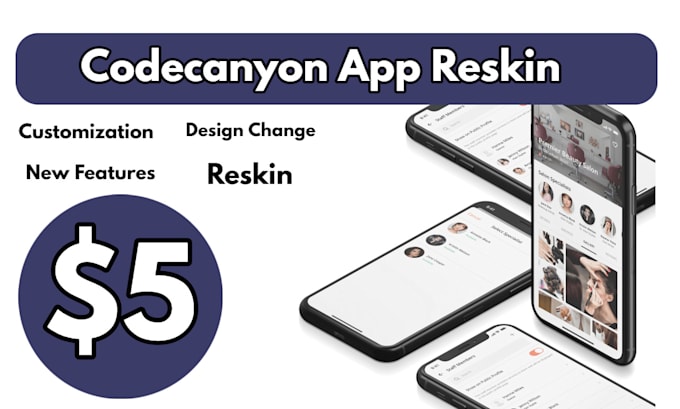 Reskin codecanyon android app by Spacetech7 | Fiverr