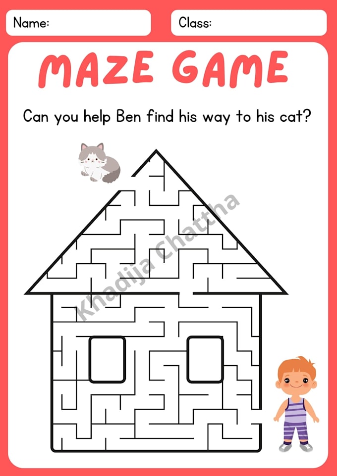 Design custom children worksheet by Khadija_27 | Fiverr