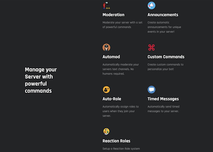 Create your own discord bot by Cxn_service | Fiverr
