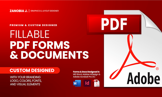 Design fillable pdf forms and documents as per your branding by ...