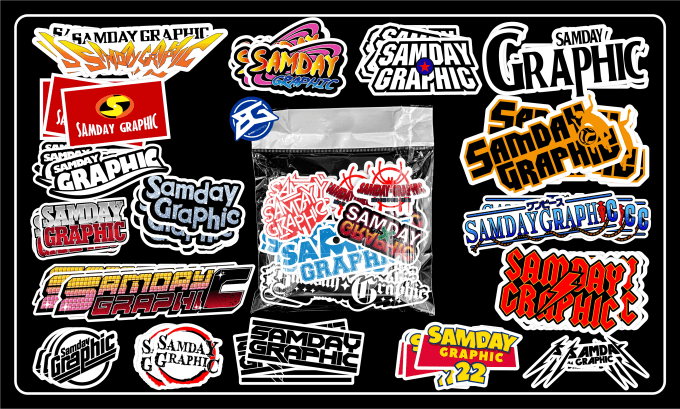 Logo design excellent parody, anime, movie, brand, sticker by ...