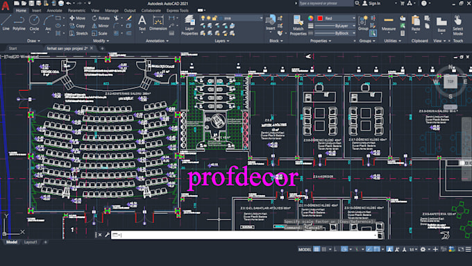 Autocad technical plannig drawing by Profdecor | Fiverr