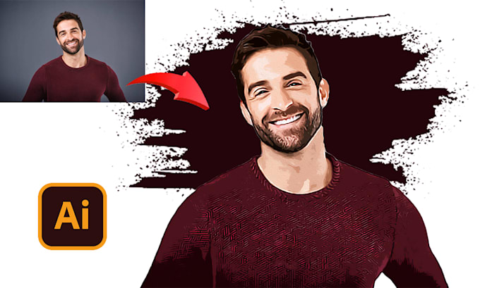 Make vector art effect in adobe illustrator by Muneebahmad3737 | Fiverr