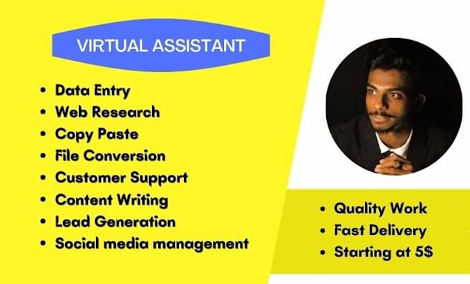 Be your virtual assistant for data entry, web research by Abirfoysal215 ...