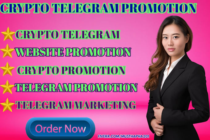 Do crypto telegram promotion nft marketing, discord promotion, telegram ...