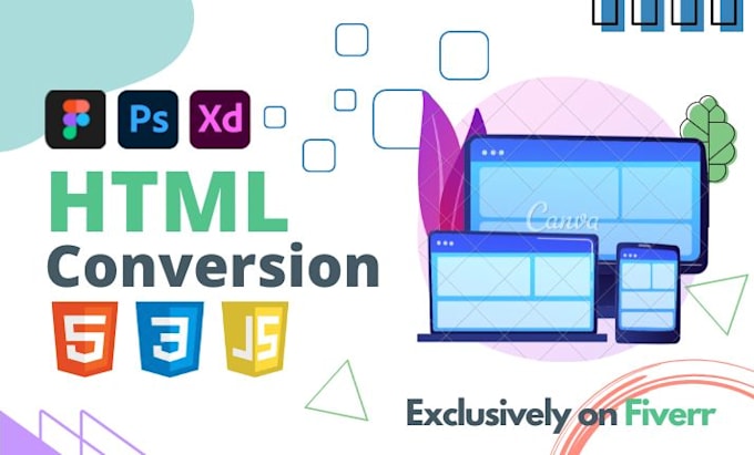 Convert psd to html figma to html css responsive bootstrap xd to html ...
