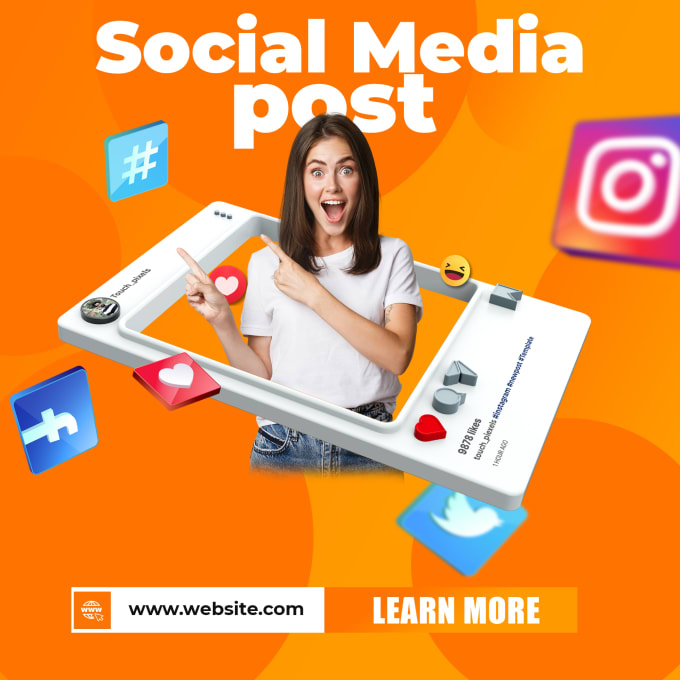 Design attractive instagram post by Nomanurrehman | Fiverr