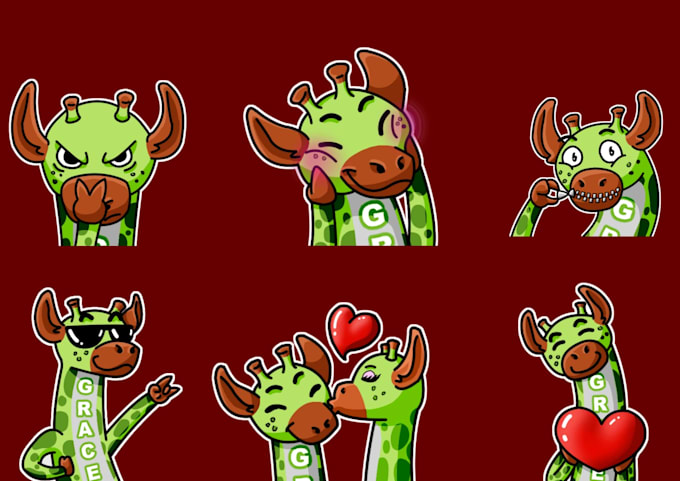 Make sticker packs with custom design by Pandamacter | Fiverr