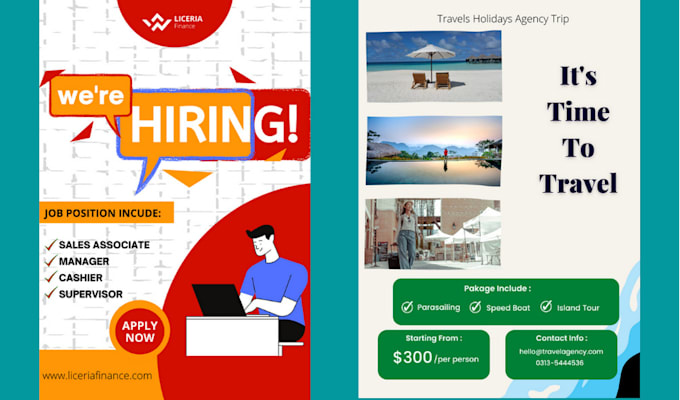 Design a catchy and creative flyer, poster, brochure by Ubaidcheema250 ...