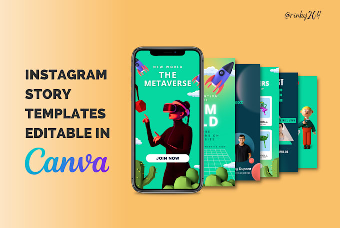 Design amazing story templates in canva for your brand by Rinky204 | Fiverr