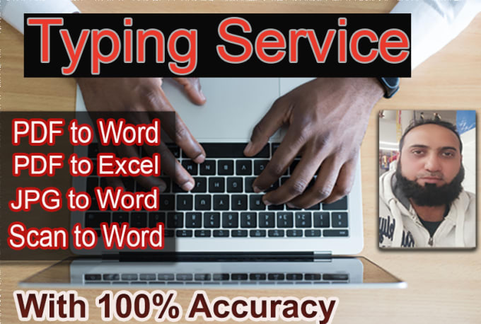 Retype in pdf to word excel and all typing work by Sandhu16 | Fiverr