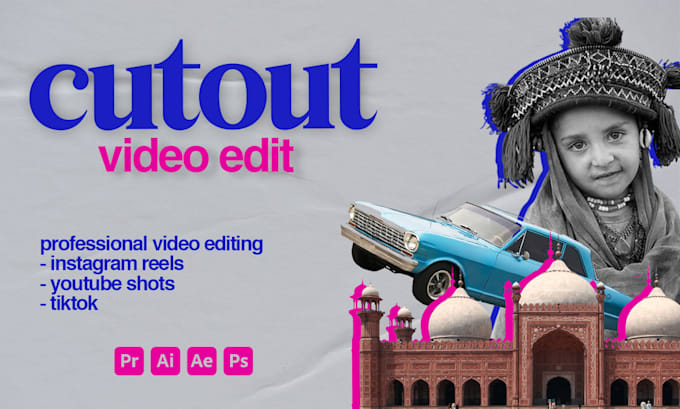 Edit viral cutout reel youtube shots tiktok video by Mirrza | Fiverr