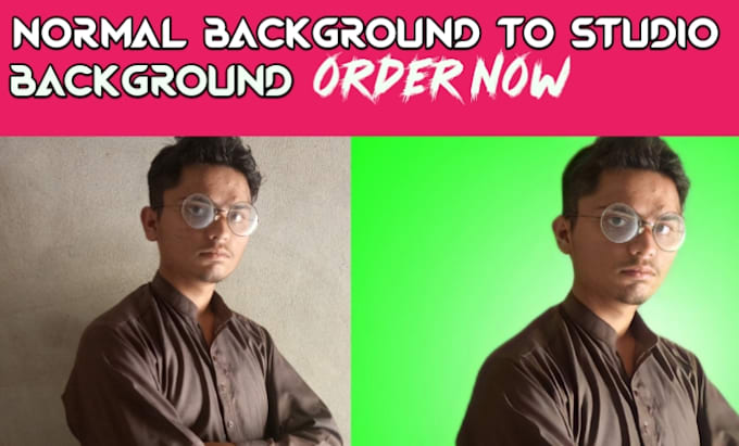 Normal background to studio color by Shaban1675 | Fiverr