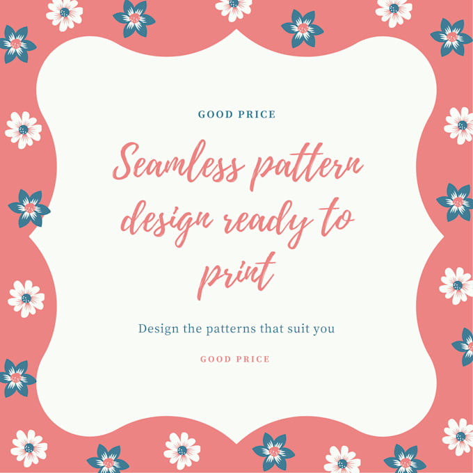 Create a seamless pattern ready for print by Redayt731 | Fiverr