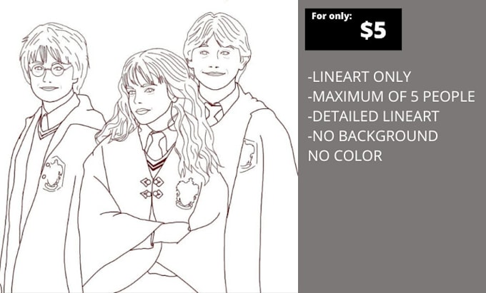 Draw your cartoonized portrait by Hashibami | Fiverr