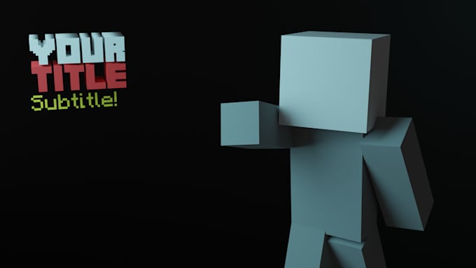 Make minecraft video thumbnails in blender by Parkee05design | Fiverr