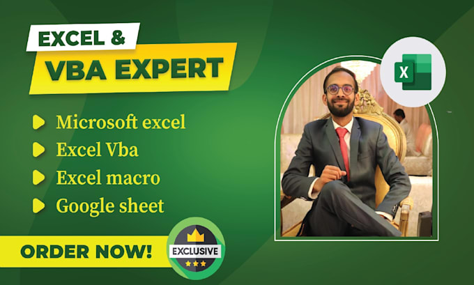Do excel vba, excel macro excel spreadsheet and google sheet by Hamza2560 | Fiverr