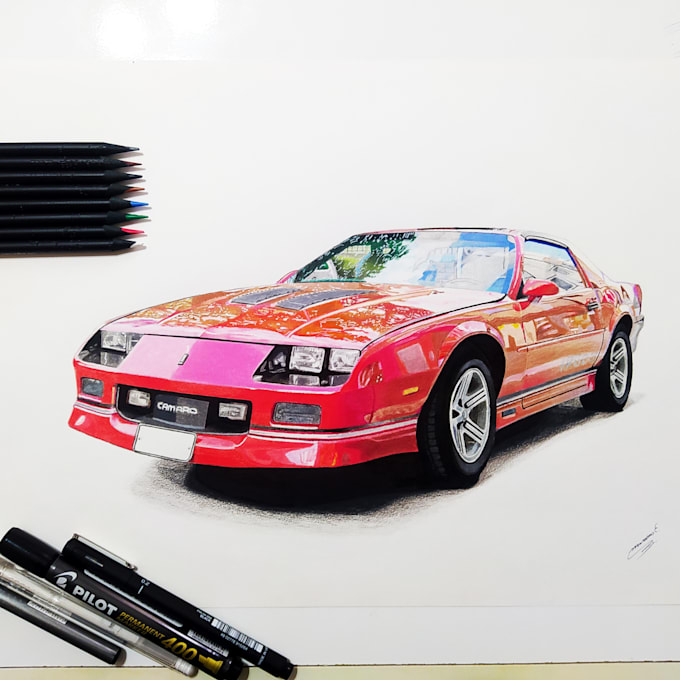 Illustrate your car or a car you like by Drawstacio | Fiverr