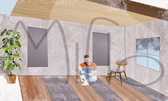 Create an interior design or architectural photo montage by ...