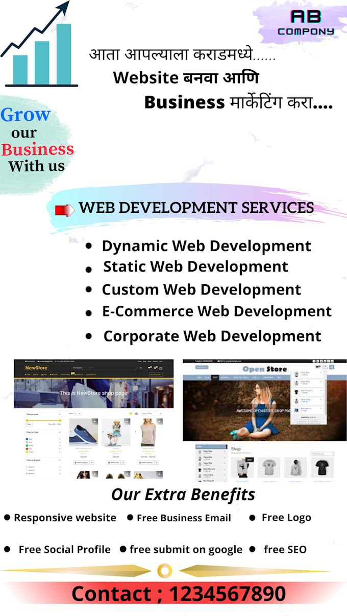 Create business brochures flyers posters and business cards by ...