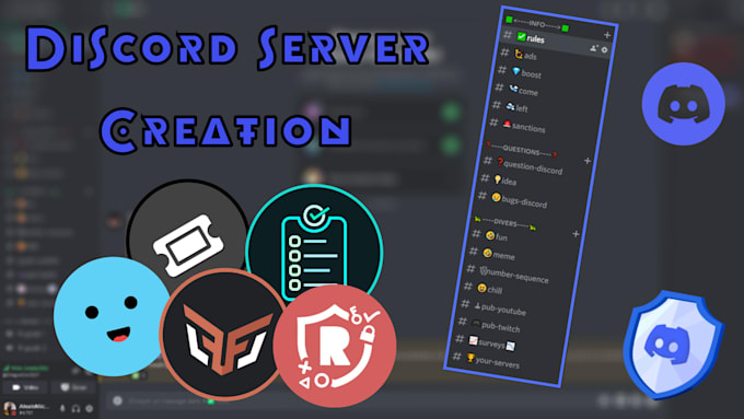 Setup for you a discord server that you can custom depending on its use ...