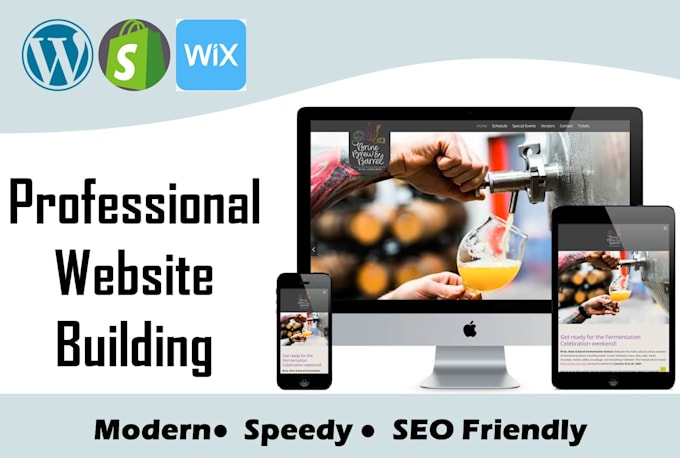 Build website, modern, fast, professional, business, create, make ...