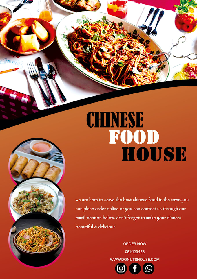 Design outstanding food flyer, poster for your restaurant by ...