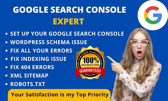Fix google search console errors and index coverage errors by Lead_killer | Fiverr
