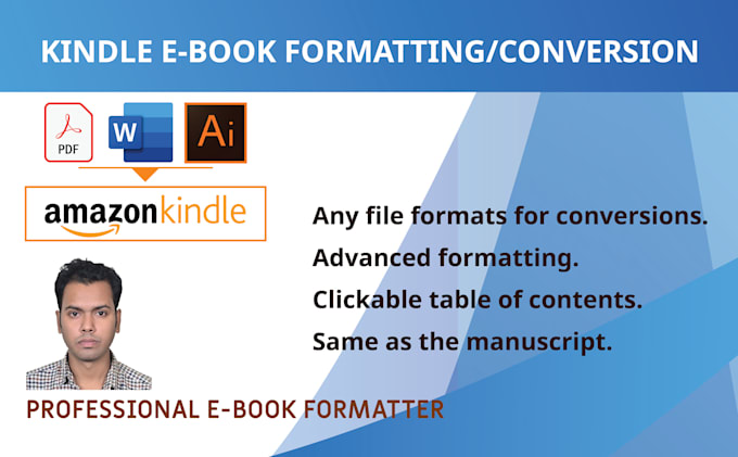 Do amazon kindle formatting from pdf, word, ai by Swarup_saha_raj | Fiverr