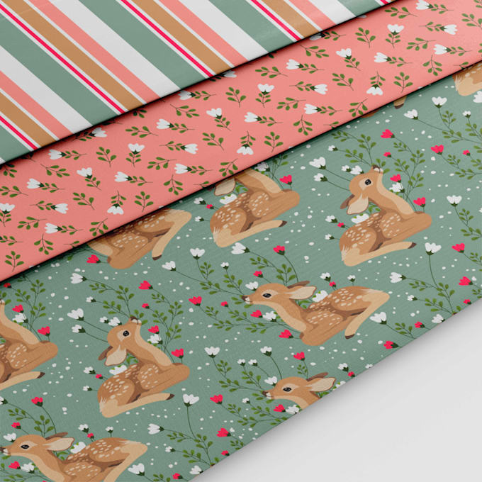 Create cute spring summer patterns by Meghnamohan | Fiverr