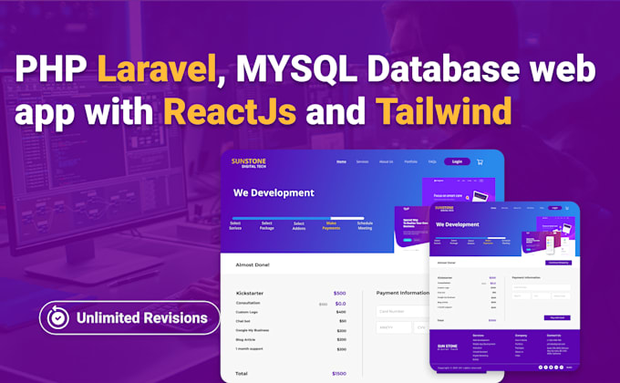 Develop Php Laravel Mysql Database Web App With Reactjs And Tailwind By Zaptadev Fiverr