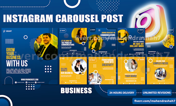 Design creative social media carousel post for instagram by ...