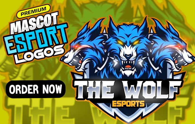 Design an animal esport mascot logo, wolf, monkey, gorilla, dog by Mariagraphix1 | Fiverr