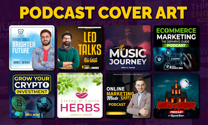 Design eye catching podcast cover art and logo for spotify and apple by ...