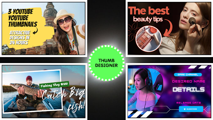Create impactful youtube, social media, ecommerce thumbnails with my ...