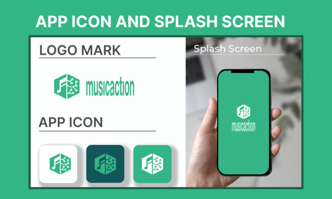 Design flat app icon and splash screen for ios android and website by ...